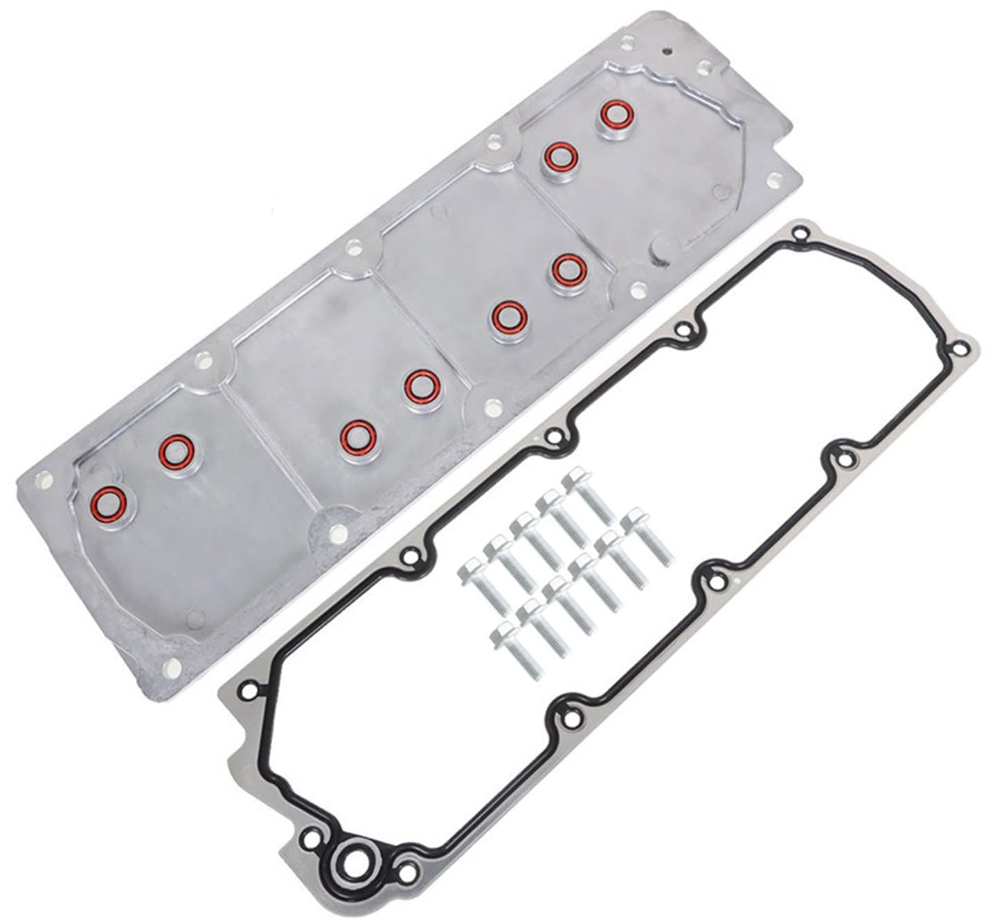 AMS Racing NonAFM Valley Plate for GM Gen IV LS Engines (w/o PCV) - Li