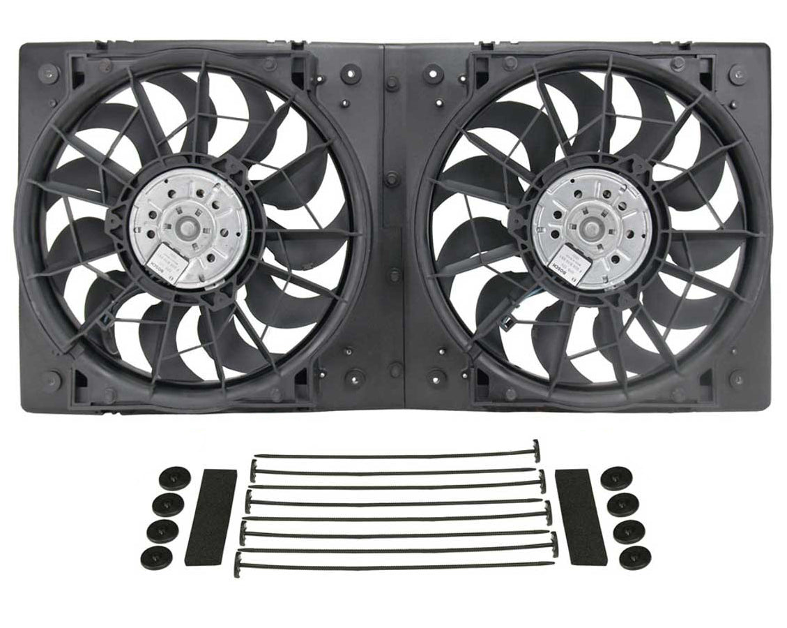 Derale 16928 Powerpack - High Output Dual 12'' Electric RAD Fan/Plasti